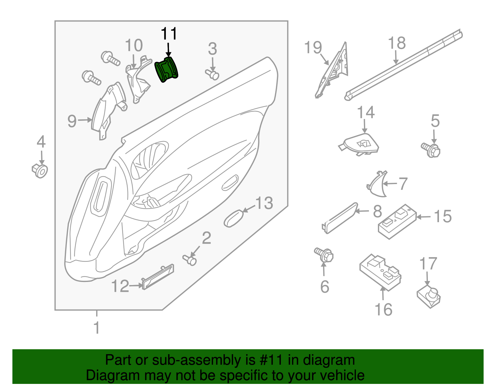 2015-2025 Nissan Air Vent 68750-6GA0A | Nissan Parts Central