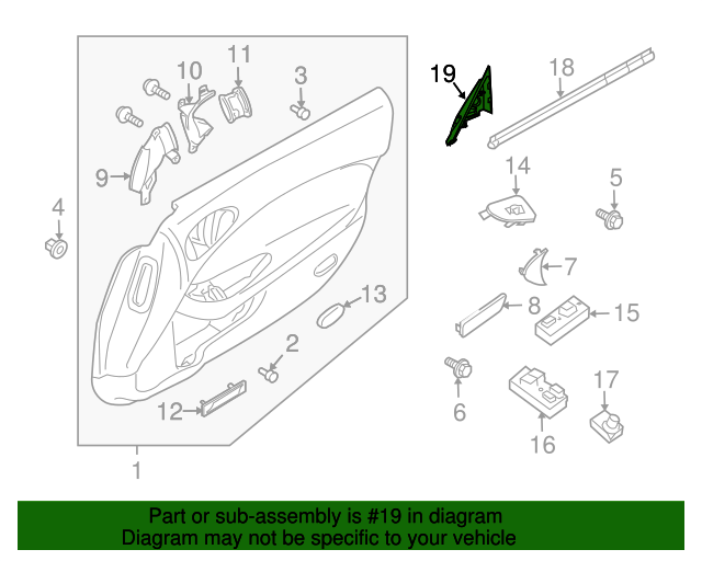80292-1EA0A - Corner Cover - 2009-2020 Nissan 370Z | Conicelli Nissan Parts
