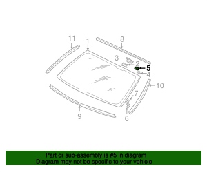91568-SX0-003 - Fastener A, Windshield - 1995-2009 Honda | Genuine ...
