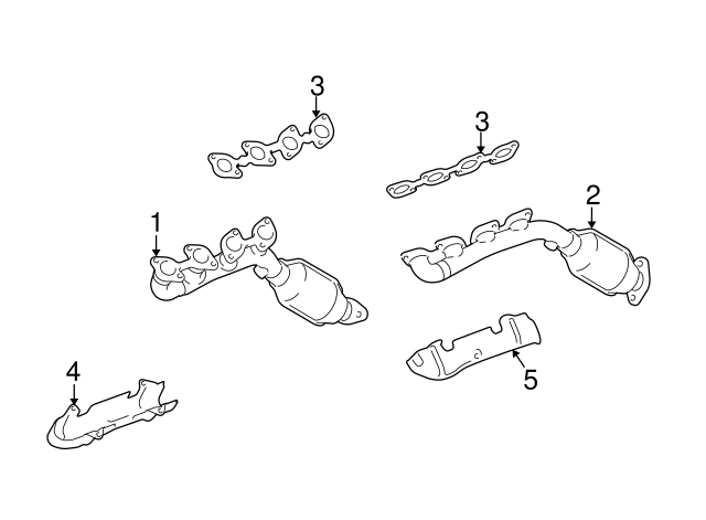 2005-2009 Lexus GX470 Exhaust Manifold 17140-50060 | OEM Vehicle Parts