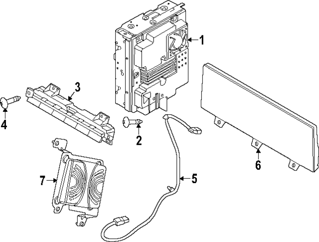 2023-2024 Genesis G90 Head Unit Assembly Ccic 96560-T4450 | QuirkParts