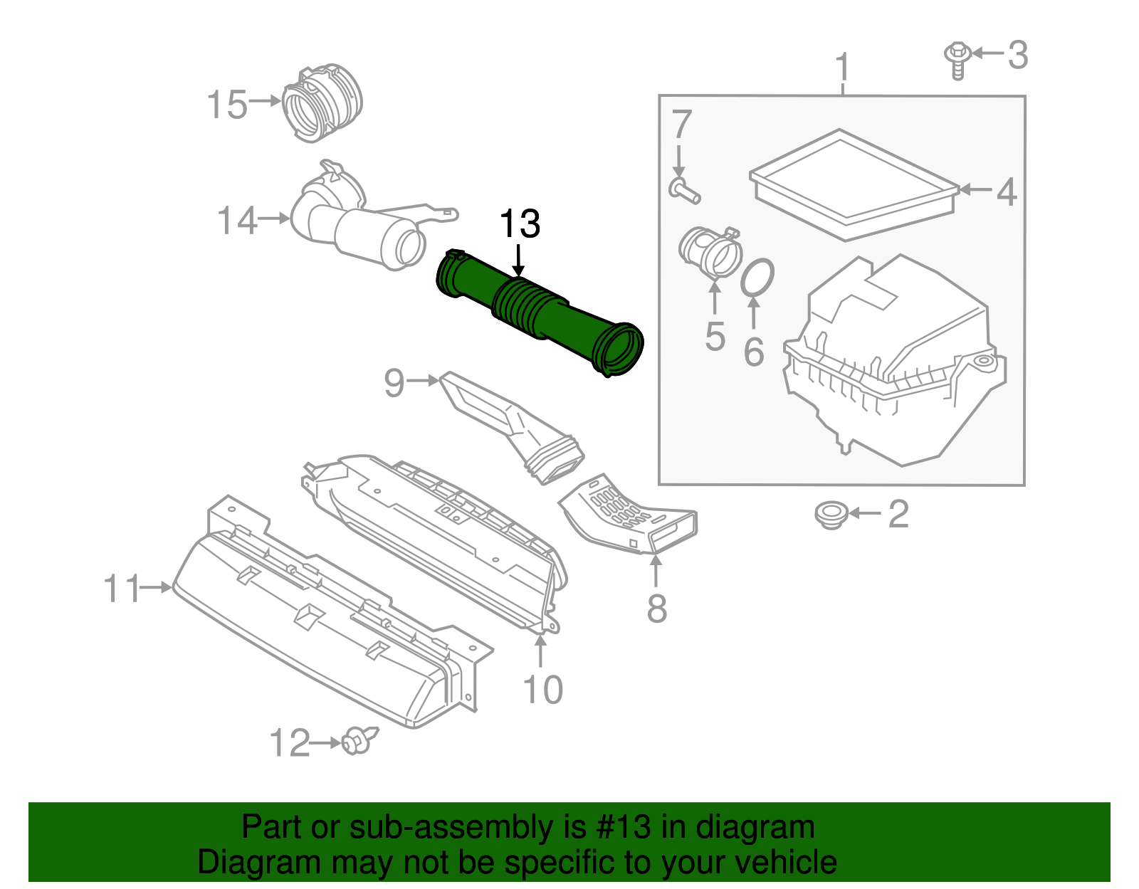 2018-2019 Land Rover Range Rover Velar | Air Inlet Duct | LR092265 ...