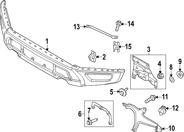 2021-2023 Ford F-150 Front Bumper ML3Z-17757-K | TascaParts.com