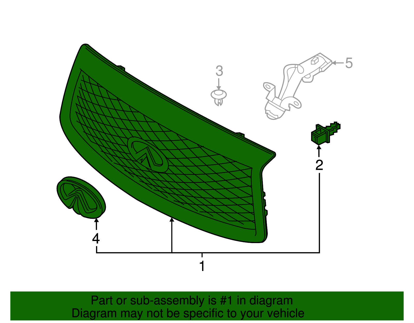 2018-2020 Infiniti QX80 Grille Assembly 62310-6GW0A | OEM Parts Online