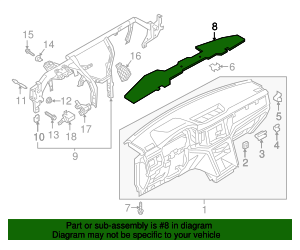 2018-2023 Volkswagen Sound Absorber 3CN-863-993-A | OEM Parts Online