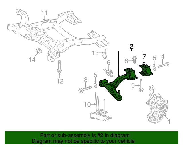 246-330-47-00 - Suspension Control Arm 2014-2019 Mercedes-Benz CLA 250 ...