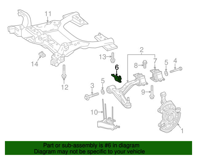 246-990-01-56 - Lower Control Arm Nut 2014-2019 Mercedes-Benz ...