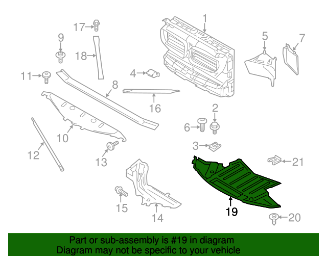 Genuine BMW 51-75-8-049-956 | Engine Splash Shield | FREE Shipping on ...