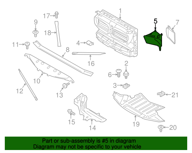 Genuine BMW 51-74-8-047-397 | Cooling Duct | FREE Shipping on Most ...