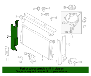 17117618772 - 2012-2016 BMW Side Bracket (17-11-7-618-772) | BMW of ...