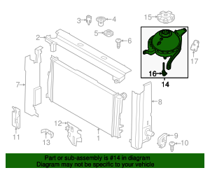 17138614293 - 2012-2016 BMW Expansion Tank (17-13-8-614-293) | BMW of ...