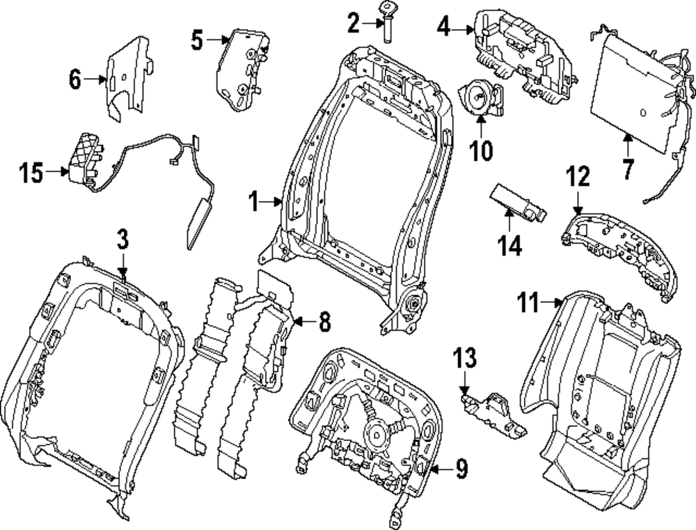2024-2025 Lincoln Nautilus Lumbar Support R2TZ-5865500-A | OEM Parts Online