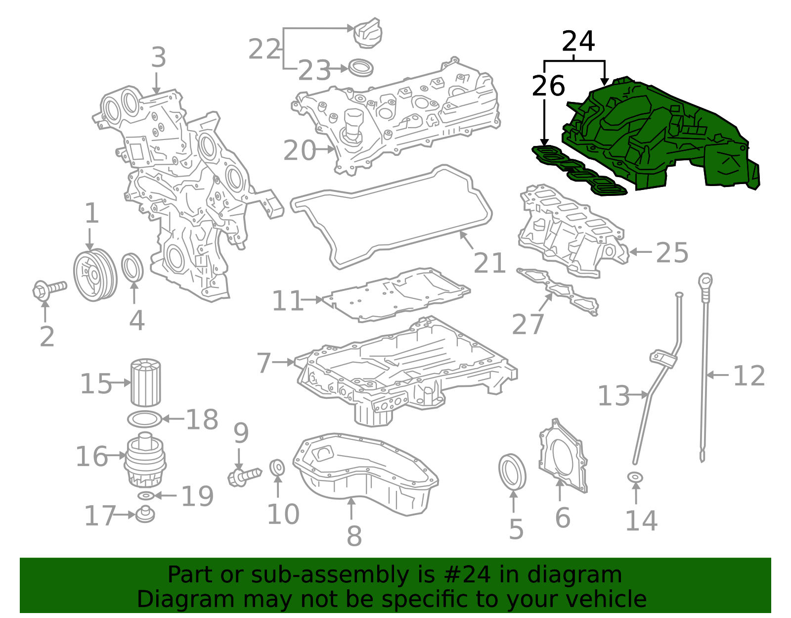 17190-0P110 - 2017-2024 Toyota - Intake Manifold | Nucar Toyota Parts