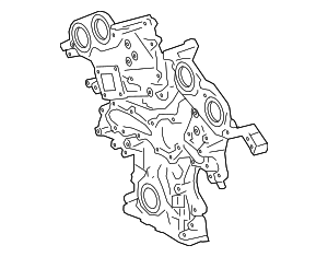 Genuine Toyota Engine Timing Cover part# 11310-0P050 for 2017-2024 ...