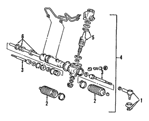 Steering Gear & Linkage for 2000 Mitsubishi Mirage | Mitsubishi Parts ...