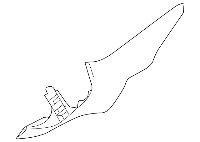 2020-2024 Nissan Versa Upper Quarter Trim 76934-5EF0A | Boro Nissan Parts