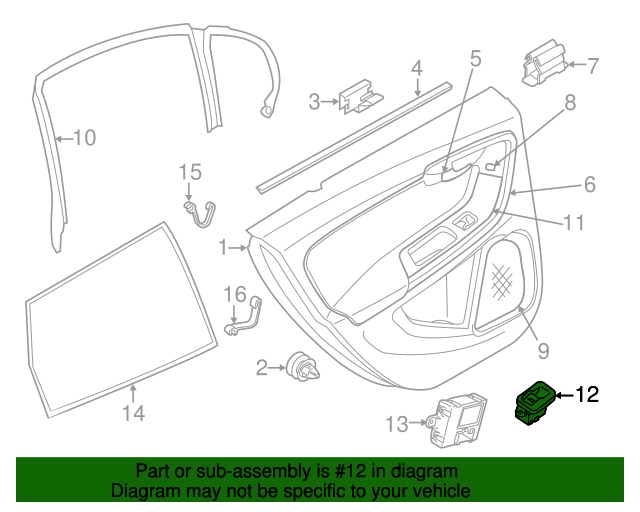 2014-2018 Volvo Window Switch 31394841 | OEM Parts Online