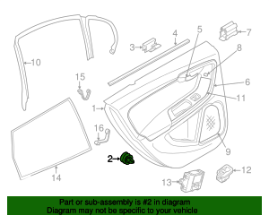 2007-2018 Volvo Door Trim Panel Clip 1376567 | TascaParts.com