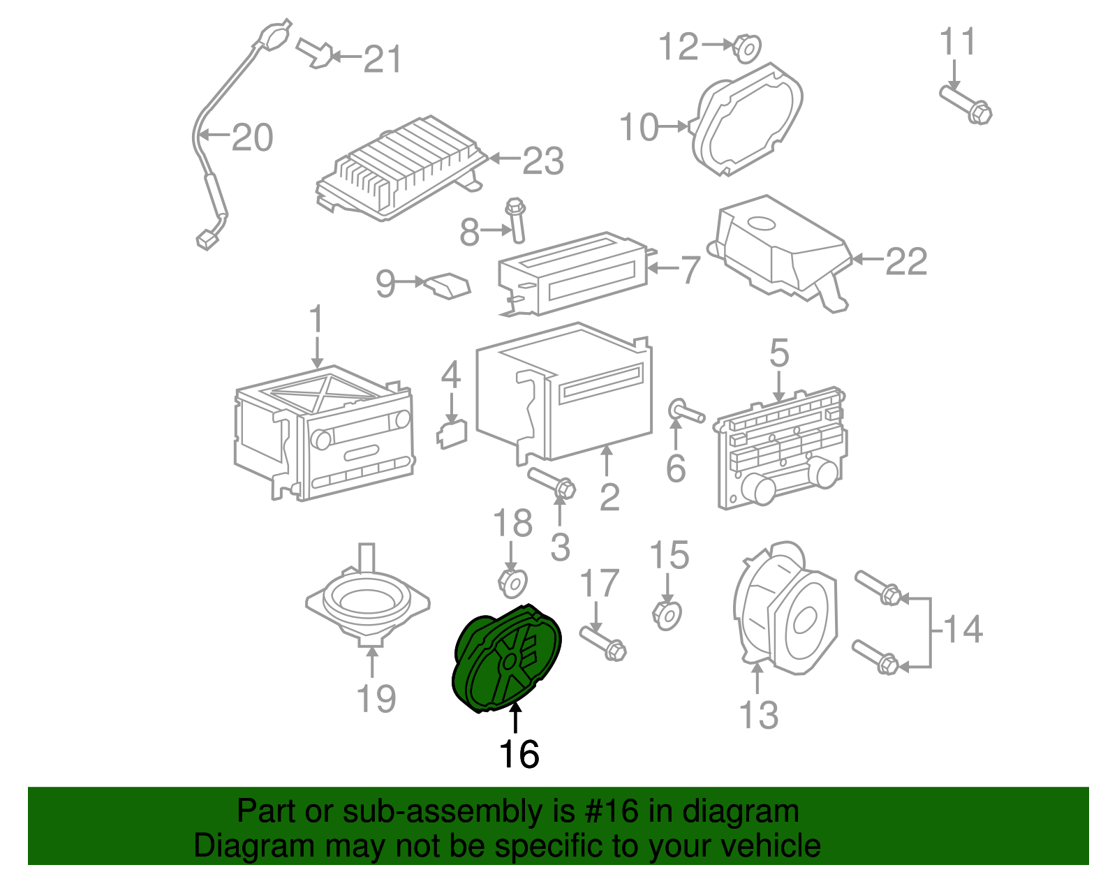 2009-2014 Ford F-150 Rear Dr Speaker 9L3Z-18808-G | Ford OEM Parts Outlet
