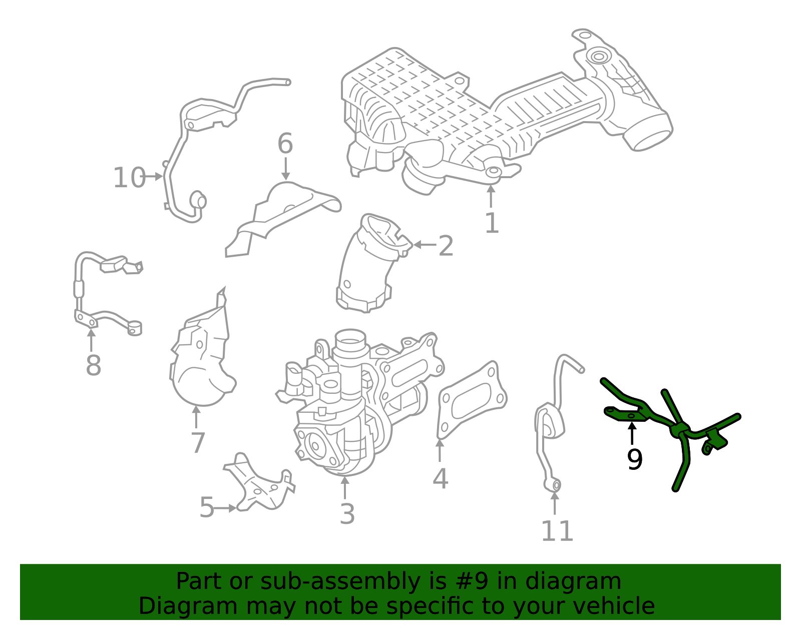 2019-2024 Nissan Altima Water Inlet Tube 14499-5NA1B | Nissan Parts Central