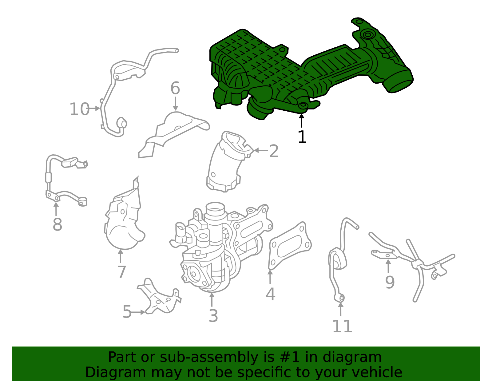 2019-2024 Nissan Altima Inter-Cooler Hose 14460-6CB0C | Nissan RVA