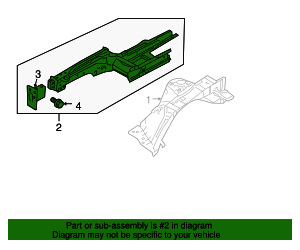 2014-2016 Hyundai Genesis Coupe Lower Rail 64601-2M501 | QuirkParts