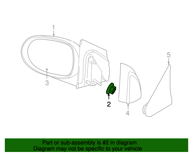 Power Mirror Nut - Mopar (6510416AA) | TascaParts