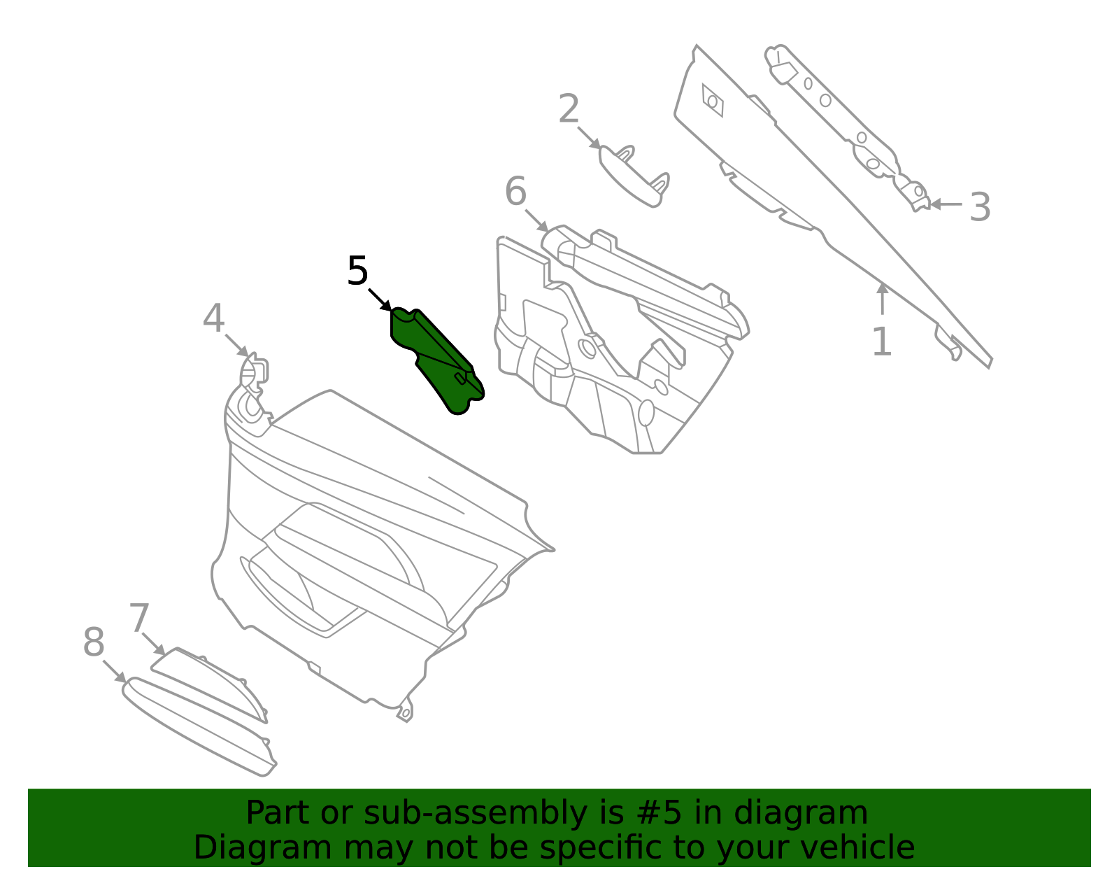 Genuine BMW 51-43-5-A1C-462 | Quarter Trim Panel Insulator | FREE ...