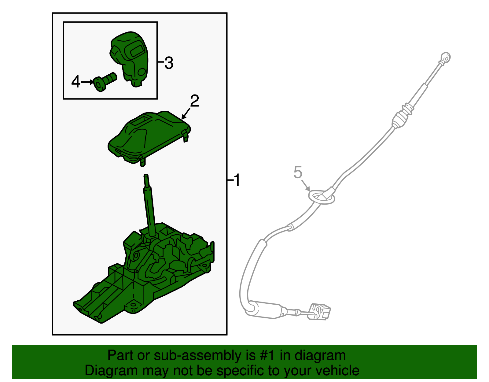 FL3Z-7210-EC - 2015-2019 Ford F-150 - Gear Shift Assembly | My Ford Parts