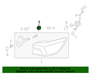 2020-2023 Ford Tail Lamp Assembly Retainer Nut W720046S300 | TascaParts.com
