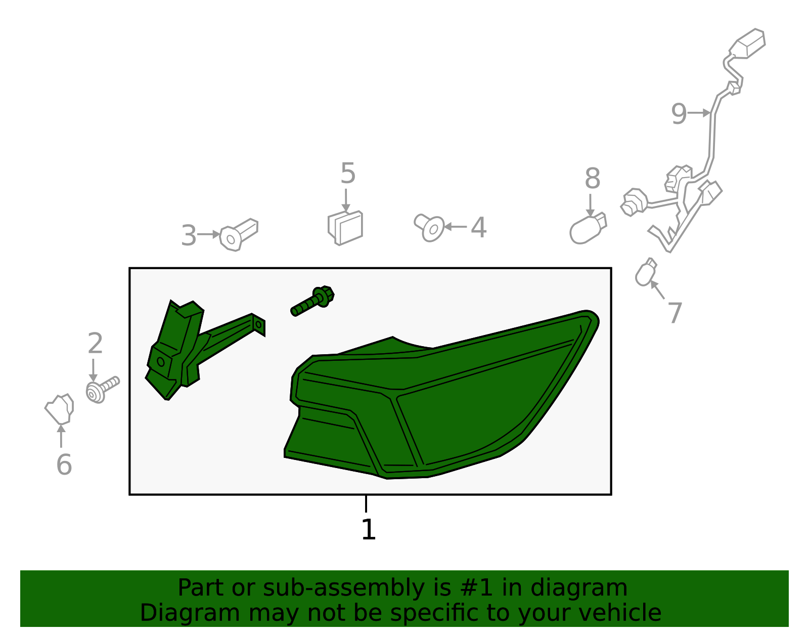 LJ6Z-13404-E - Tail Lamp Assembly 2020-2022 Ford Escape | Ford Parts Direct