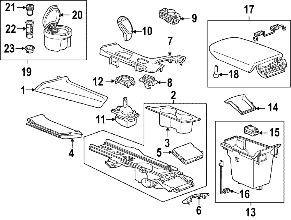 2017-2019 Cadillac XT5 Black Automatic Transmission Control Lever Knob ...