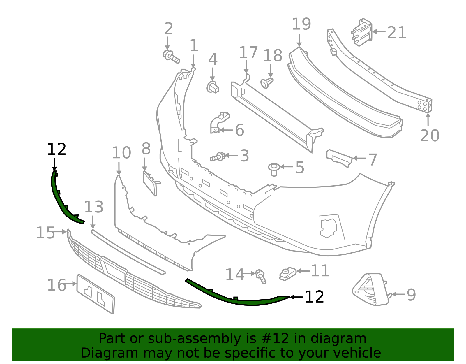 2015-2024 Nissan Murano Center Molding 85072-5AA0A | Nissan RVA