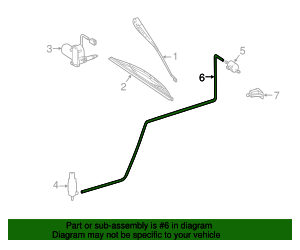 010-997-89-82 - Hose, Washer, VLRUB 1984-2018 Mercedes-Benz | Mercedes ...