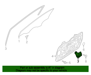 Genuine Window Motor for 2013-2014 Hyundai Elantra Coupe | Part# 82450 ...