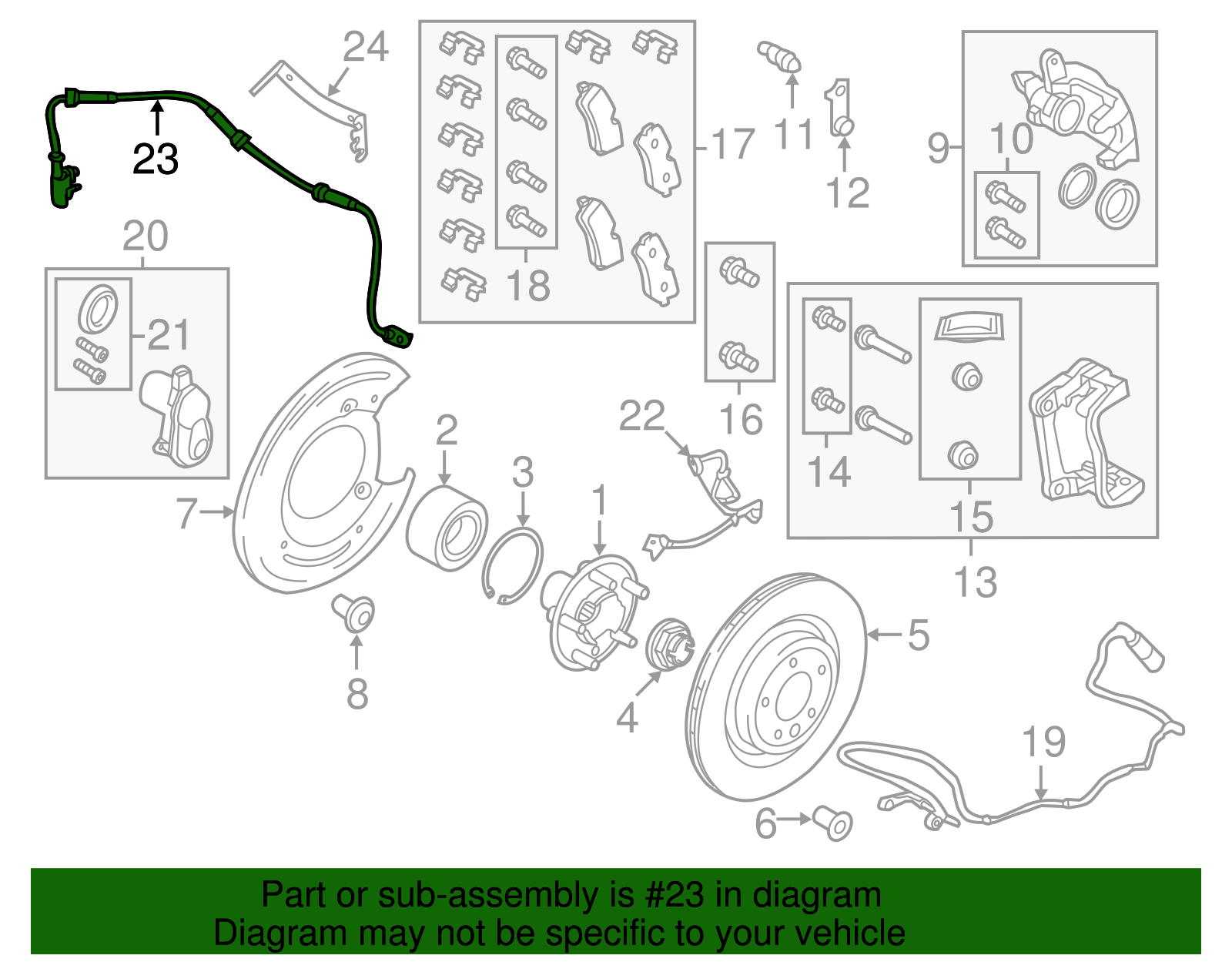 LR033457 - ABS Sensor - 2013-2017 Land-Rover | Land Rover Parts Now