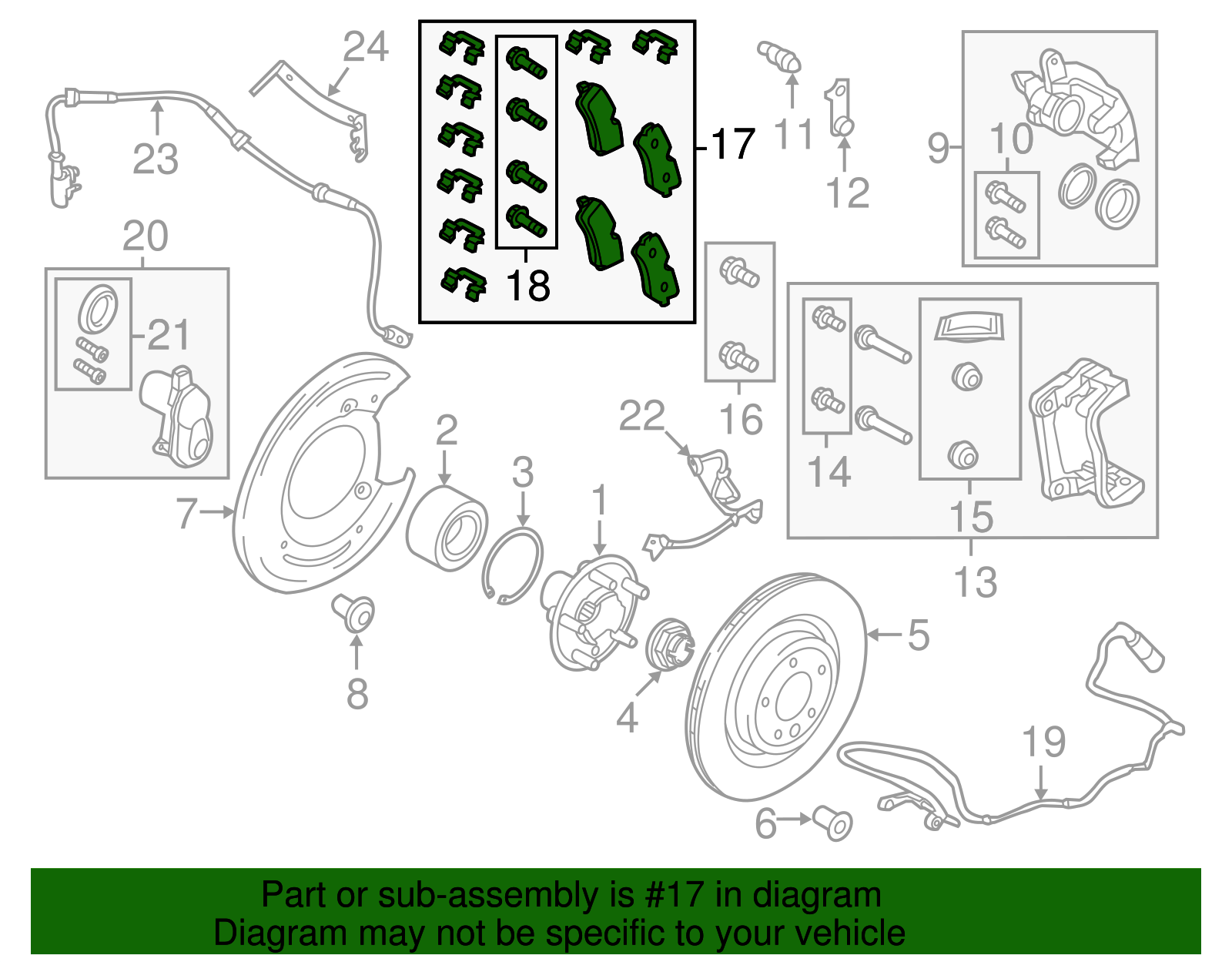 2013-2022 Land Rover Brake Pads LR164821 | OEM Parts Online