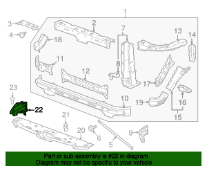2015-2022 Chevrolet Colorado Intake Air Baffle 23464355 GM ...