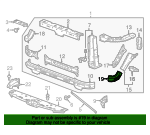2015-2022 GM Front End Upper Tie Bar Reinforcement 22900109 GM ...