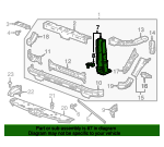 2015-2022 GM Driver Side Radiator Support Reinforcement 84023466 GM ...