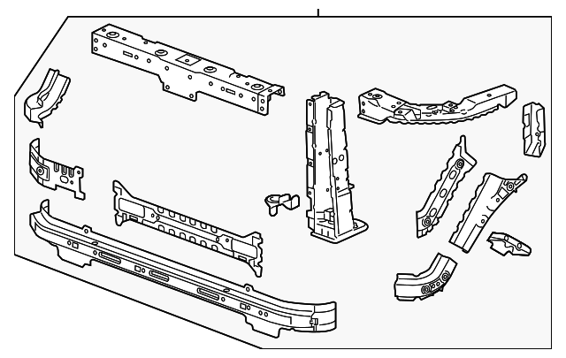 2015-2022 GM Front End Upper Tie Bar 84023465 GM | GMPartsDirect.com