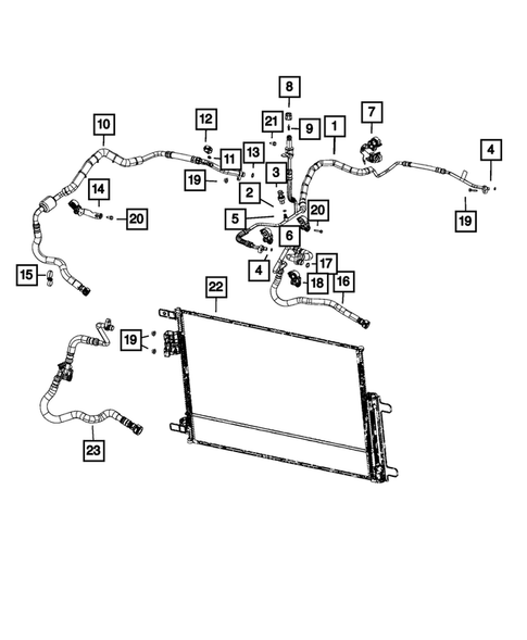 Air Conditioner and Heater Plumbing for 2020 Jeep Compass | Mopar ...