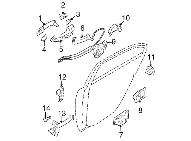 Handle, Inside - 2009-2010 Hyundai Sonata (83610-3K520-HZ) | Gossett ...