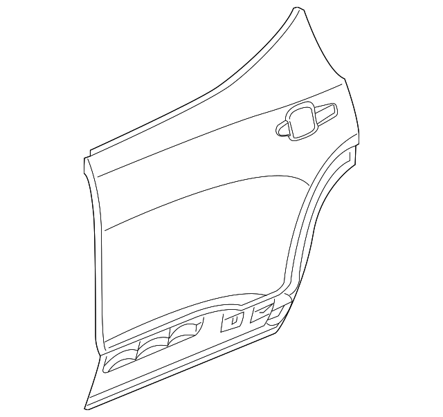 2017-2020 GMC Acadia Rear Passenger Side Door 84081773 | GMPartsDirect.com