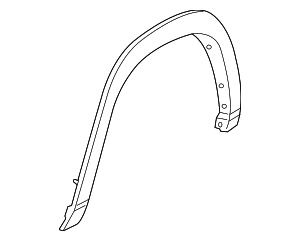 6MS42TZZAB - Wheel Opening Flare Molding Right - 2019-2020 Mopar ...