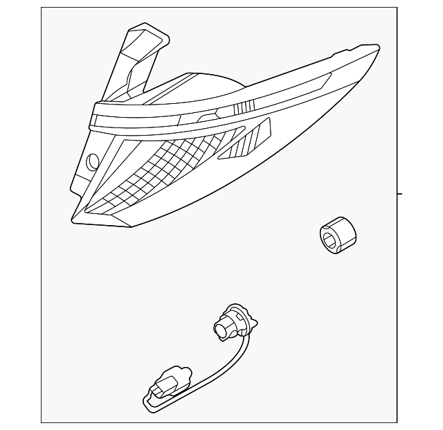 Genuine OEM Tail Lamp Assembly Part# 92401-CW100 Fits 2022-2024 Hyundai ...