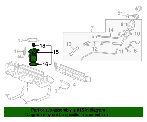 19368772 - Fuel Pump Module without Fuel Level Sensor, with Pressure ...