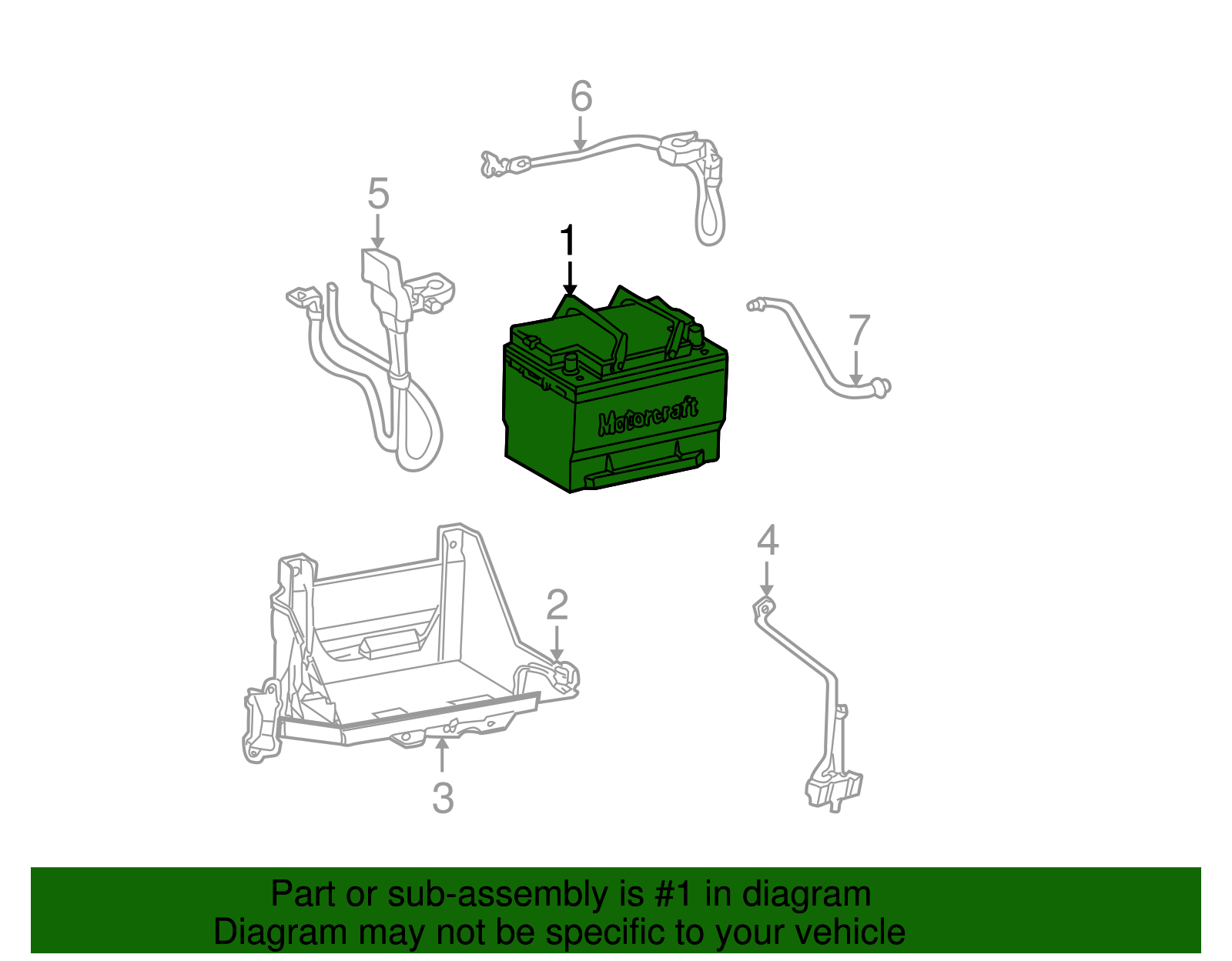BXT-66-750 - Motorcraft™ Vehicle Battery - 2000-2006 Ford | Eastgate ...