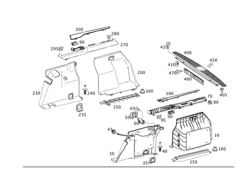 Trunk Lining for 2016 Mercedes-Benz E350 | Mercedes-Benz Parts Pro