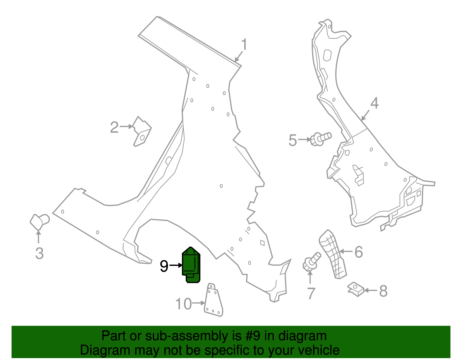 284K0-5SA0A - Blind Spot Radar 2018-2019 Nissan LEAF | Nissan Parts ...